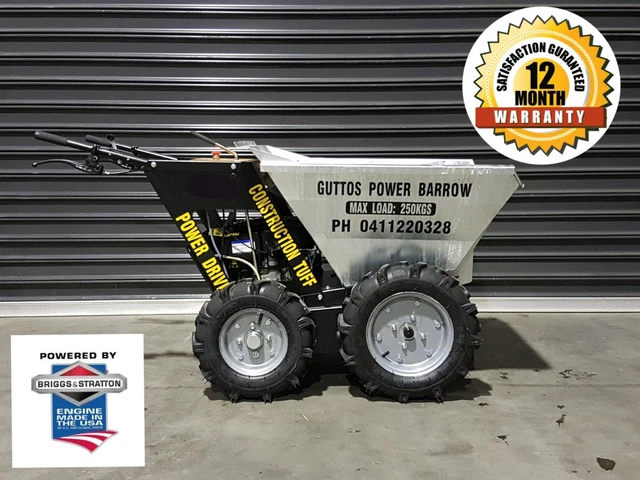 GUTTO BARROW MINI dumpers 4x4 5.5 hp power barrow mini loader electric ...