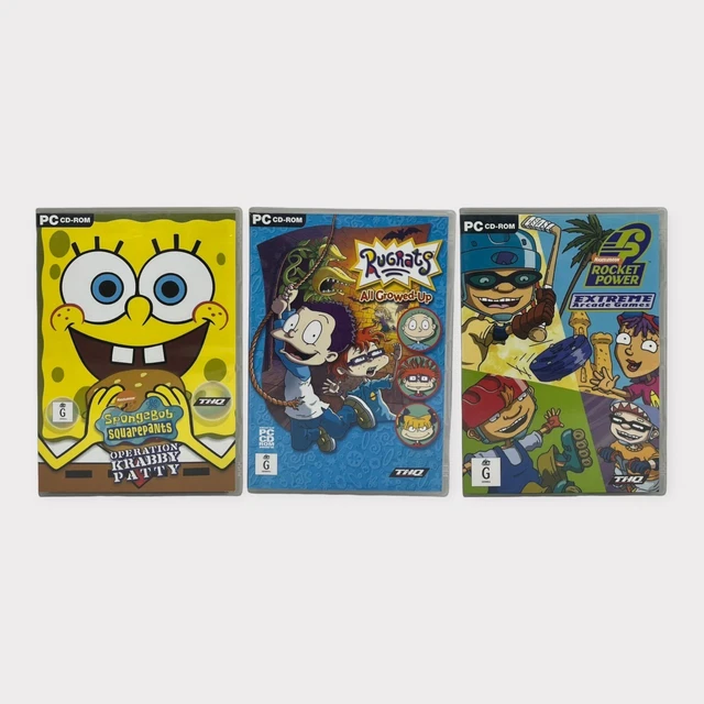 VINTAGE NICKELODEON WINDOWS PC Game Bundle - Rocket Power + Rugrats ...