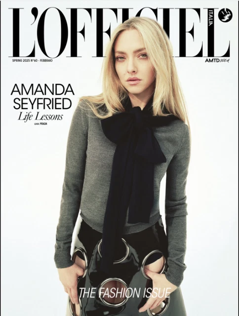 AMANDA SEYFRIED L'OFFICIEL Magazine Italia Spring 2025 Yoonmi Sun LENA ...