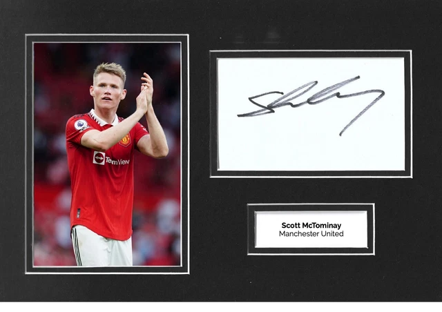 SCOTT MCTOMINAY SIGNED 12x8 Photo Display Manchester United Memorabilia ...