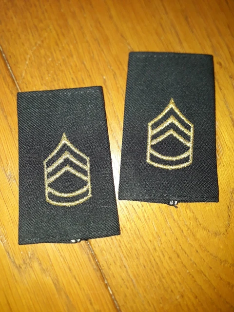 2 GALON GRADE fourreaux épaulettes INSIGNE MILITAIRE REGIMENT US ARMY ...