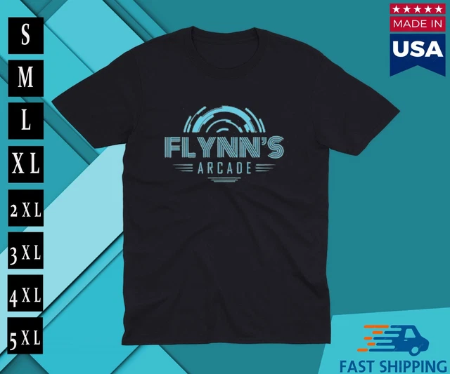FLYNN'S ARCADE LOGO Tron T-shirt FABRIQUÉ AUX ÉTATS-UNIS EUR 22,27 ...