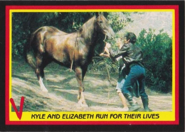 V THE SERIES Tv Show Trading Card # 60 1984 Fleer Usa Marc Singer Jane ...