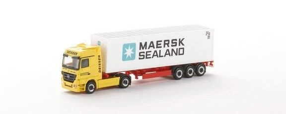 HERPA 291415 SPUR H0 1/87 MB Actros LH '08 Container-Sattelzug "Deisser ...