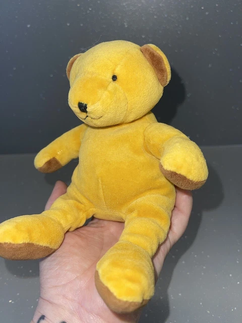 JELLYCAT LONDON MINI small teddy Bear Soft Toy Plush J132 yellow Velvet ...