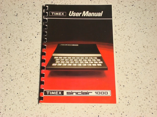 TIMEX SINCLAIR 1000 User Manual $7.95 - PicClick CA