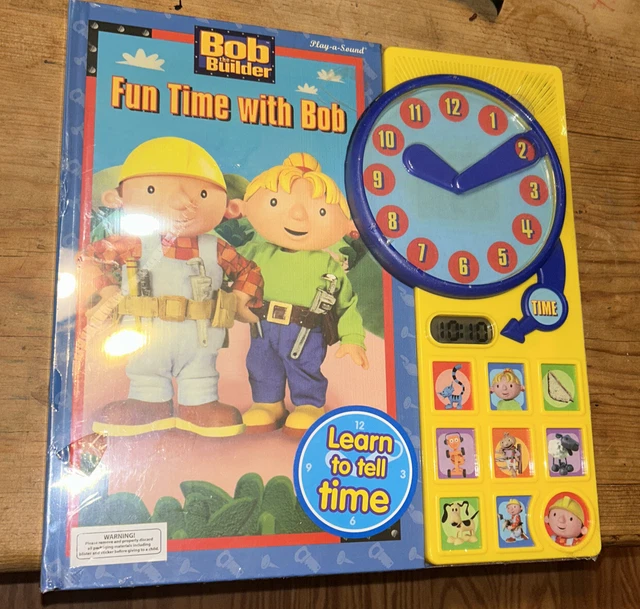FUN TIME WITH bob The Builder Book Learn To Tell Time New Sealed Rare ...