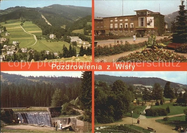 WISLA WIDOK OGOLNY Dom Zdrojowy Zapora na Wisle Fragment uzdrowiska EUR ...