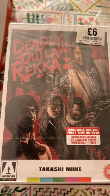 DEADLY OUTLAW REKKA (DVD) Arrow Video + Booklet/Poster, Takashi Miike ...