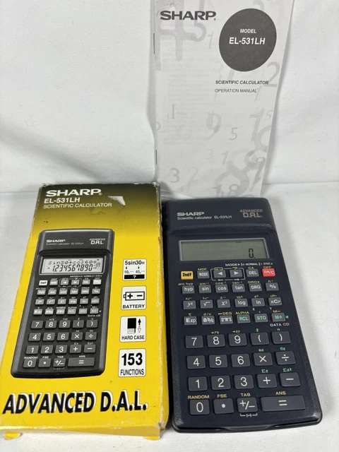 VINTAGE SHARP ADVANCED D.a.l Scientific Calculator El-531Lh Hard Flip ...