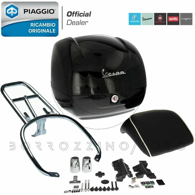 SET TOP-CASE NOIR 94 ORIGINALE PIAGGIO VESPA GTS Super 300 2010-2011 ...