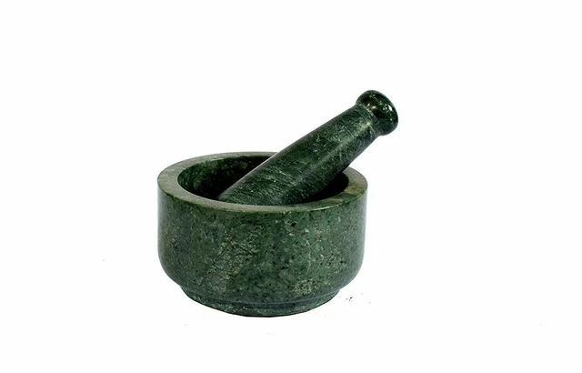 KSM GREEN GRANITE Imam Dasta Mortar and Pestle Set Kitchen (4 inch ... KSM GREEN GRANITE Imam Dasta Mortar and Pestle Set Kitchen (4 inch ...