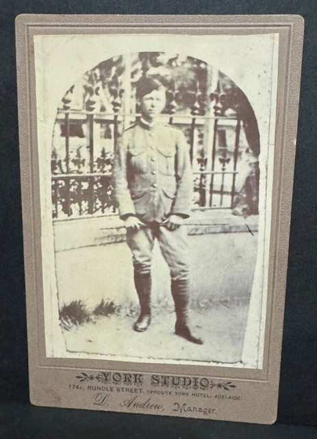 C1900 SOUTH AUSTRALIAN Boer War Soldier Pre Embarkation York Studio ...