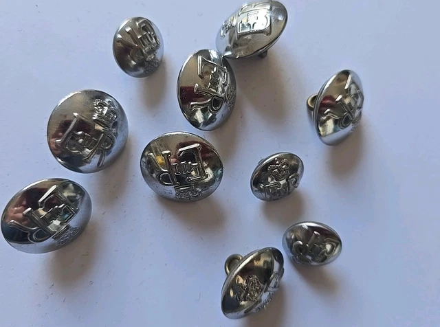 MET POLICE SILVER Buttons. 6 Large. 3 Small. Vintage. £1.16 - PicClick UK