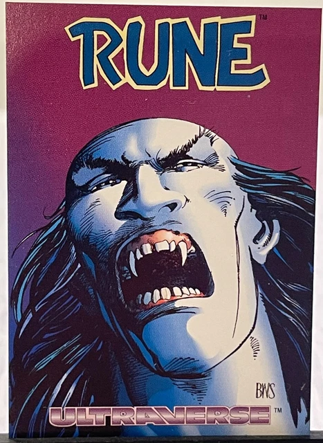 1993 MALIBU COMICS Hero Illustrated Skybox Ultraverse RUNE Promo #0 EUR 6,74 - PicClick FR
