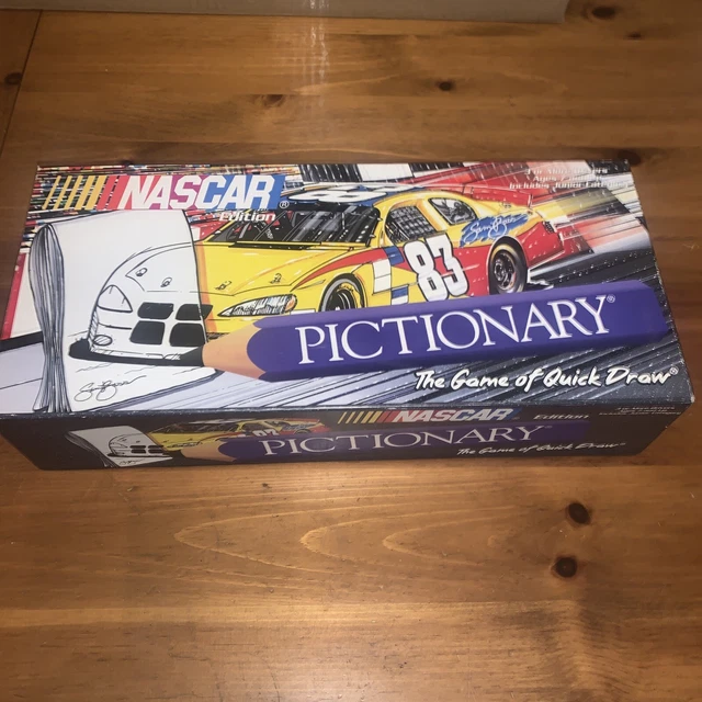 NASCAR PICTANARY BOARDGAME Race Car Edtion Pictionary Board Game ...
