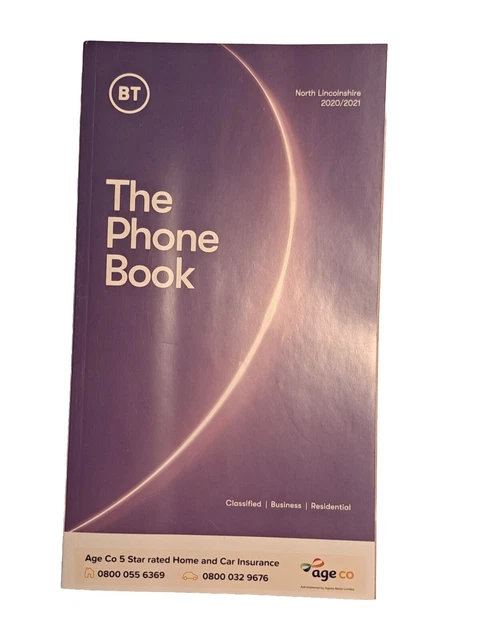 RARE: BT PHONE Book - North Lincolnshire 2020/2021 £3.99 - PicClick UK