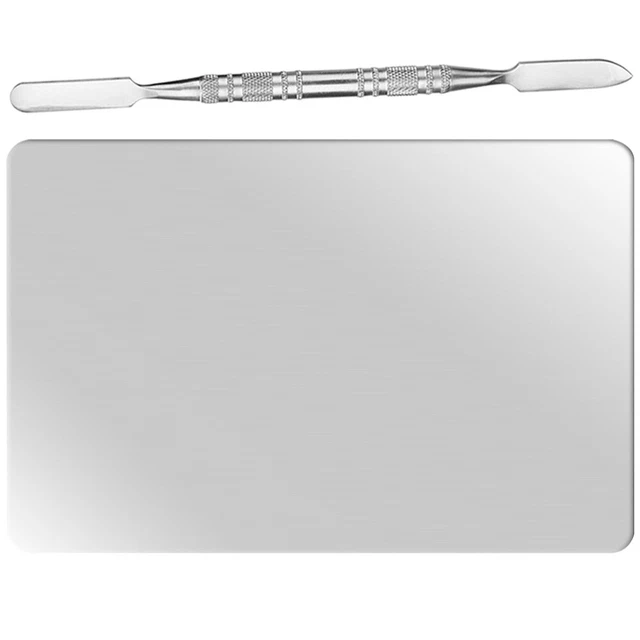 FACE SPATULA MAKEUP Palette Pigment Mixing Plate Professional Artist ...