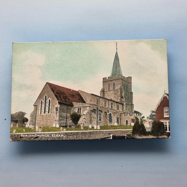 ELHAM VILLAGE POSTCARD C1908 Kent The Parish Church & Grounds £7.95 ...