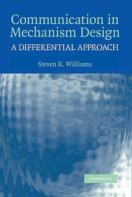 COMMUNICATION IN MECHANISM Design A Differential Approach Williams Paperback £24.89 - PicClick UK