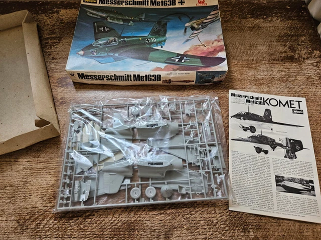 HASEGAWA - MESSERSCHMITT Me163B KOMET MODEL KIT 1:32 NO.JS-087 COMPLETE ...