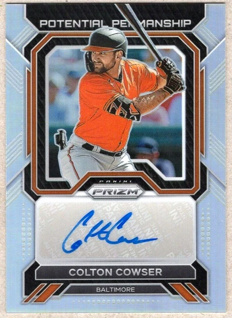 COLTON COWSER - 2023 Panini Prizm Potential Penmanship Silver Prizm ...