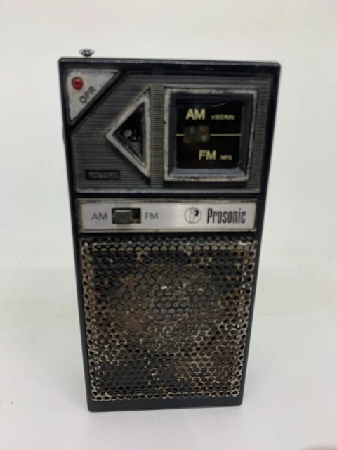 VINTAGE PROSONIC AM/FM handheld battery operated radio tested working ...