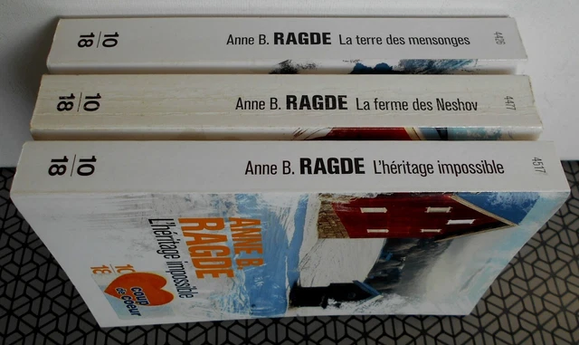 LOT DE 3 Livres Collection 10/18 de Anne B. RAGDE Trilogie NESHOV 4426 ...