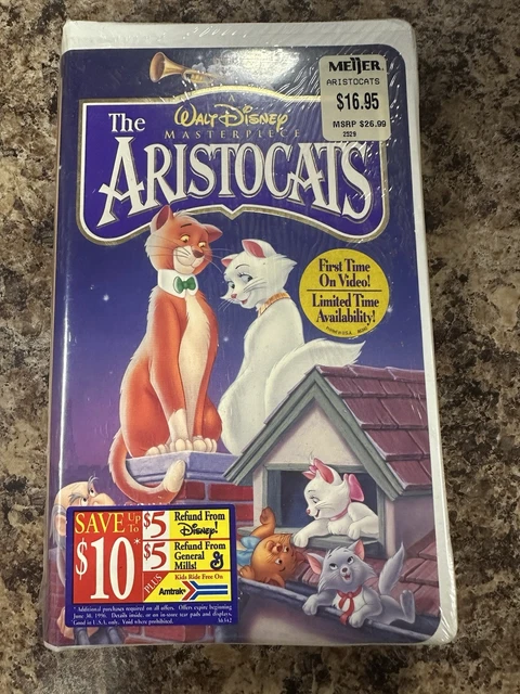 THE ARISTOCATS WALT Disney Masterpiece Collection VHS Clamshell Case Video Tape £49.73 - PicClick UK