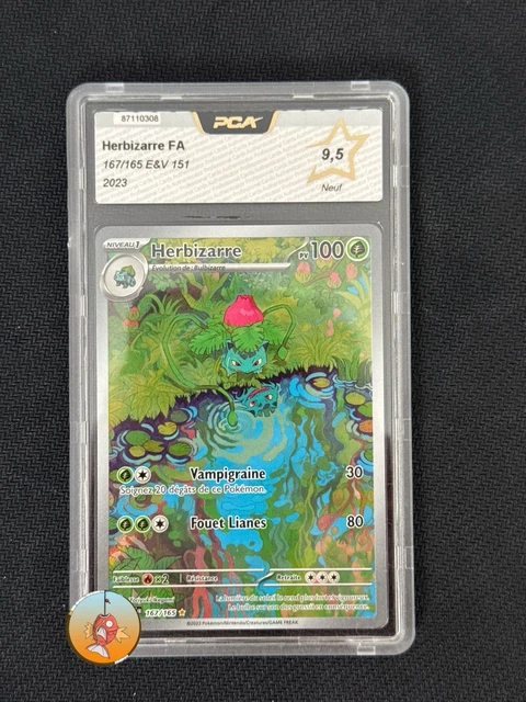 CARTE POKÉMON HERBIZARRE Ar FA 167/165 Pokémon 151 Fr PCA 9,5 EUR 74,99 - PicClick FR