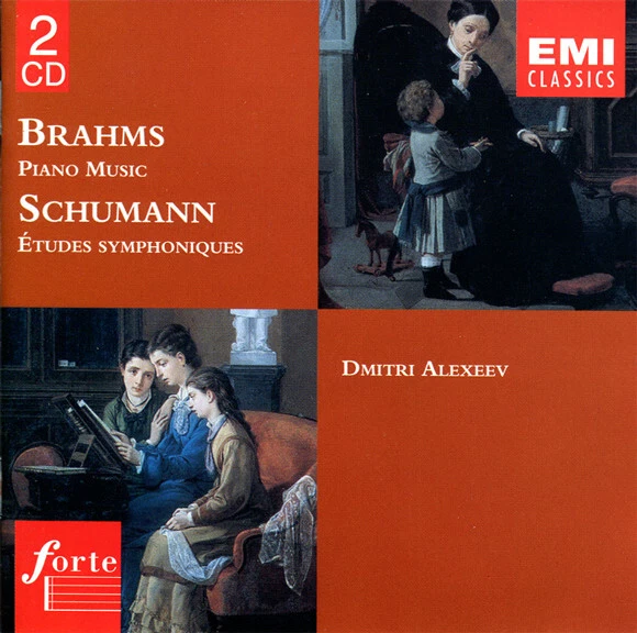 JOHANNES BRAHMS ROBERT Schumann Dmitri Alexeev Piano Music / Études ...