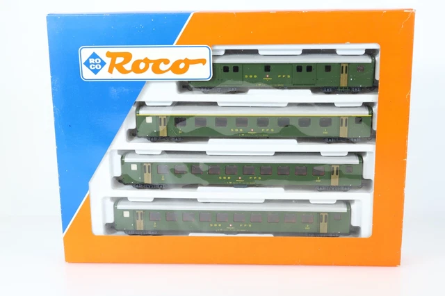 ROCO 44065 HO Gauge SBB Livery Passenger Coach Set £0.99 - PicClick UK