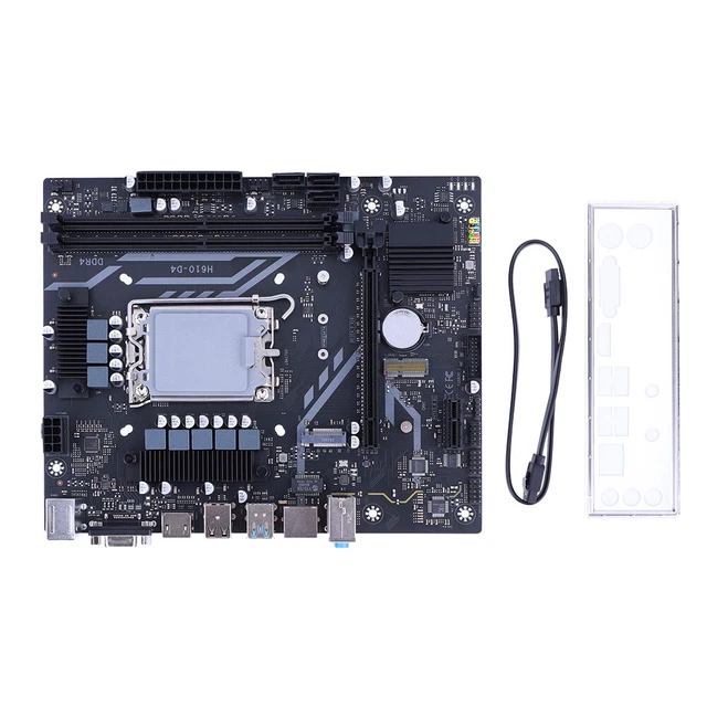 H610 MAINBOARD GIGABIT LAN LGA1700 2*DDR4 64GB Desktop for 12 13 Gen ...