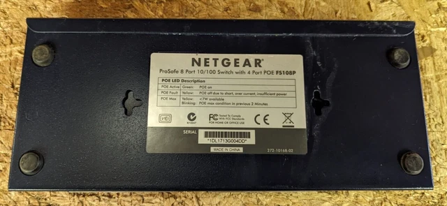 NETGEAR PROSAFE SWITCH 8 porte con POE FS108P EUR 1,15 - PicClick IT