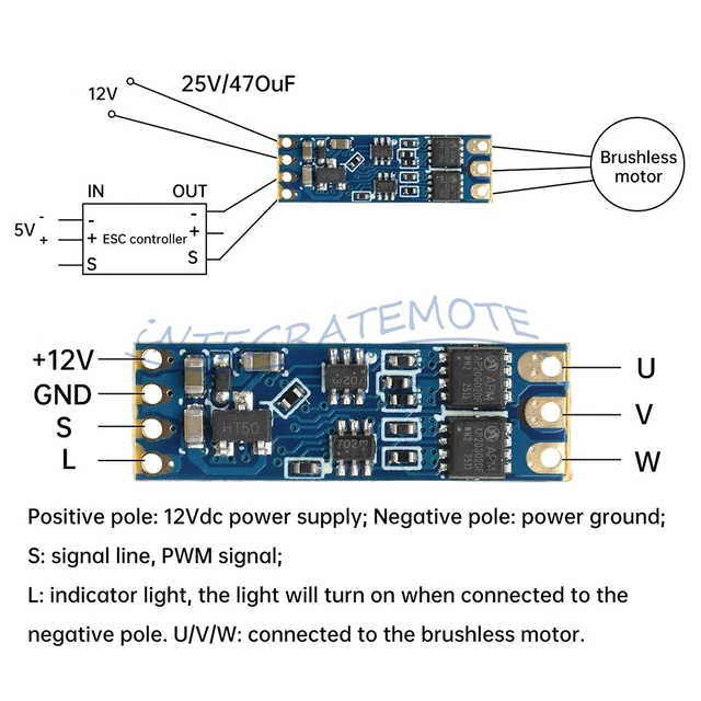 2S-3S DC 5V-16V 8A Micro RC Airplane Brushless ESC PWM Motor Driver Board DL03 EUR 2,37 ...