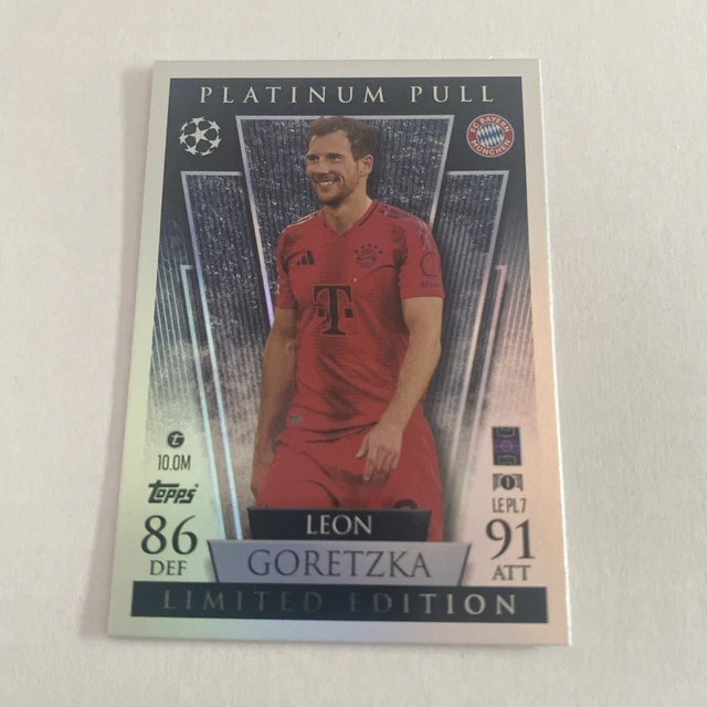 PLATINUM PULL LEON Goretzka Match Attax 2024/2025 - Bayern Munich 2024/ ...