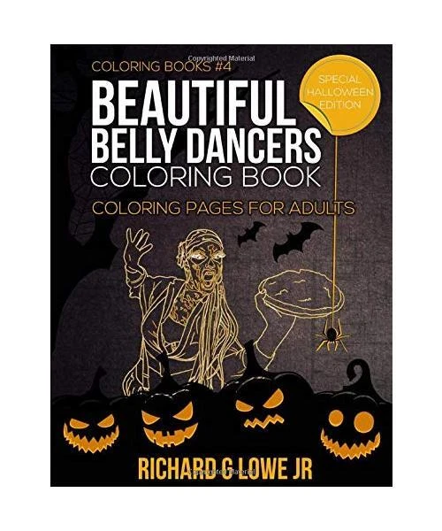 BEAUTIFUL BELLY DANCERS Coloring Book: Coloring Pages for Adults ...