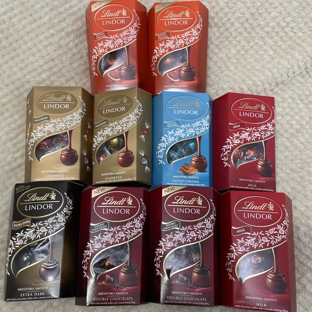 LINDT LINDOR ASSORTED chocolate truffles 10 boxes by 200g £10.38 ...