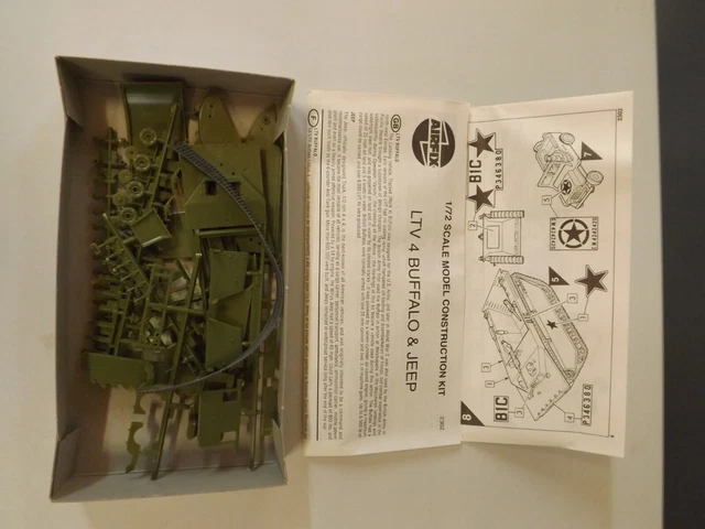 AIRFIX 02302 1:72 Scale Buffalo Amphibian & Jeep Plastic Model Kit £11. ...