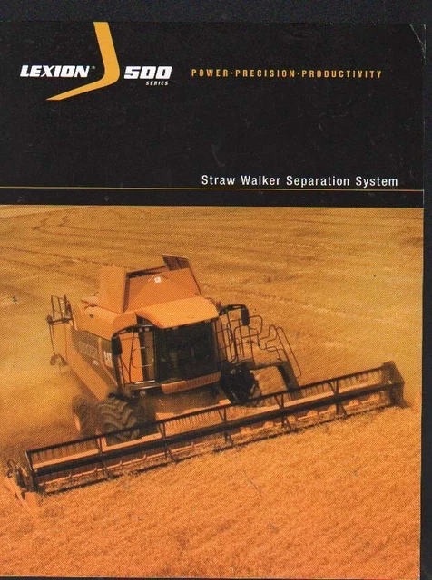 CATERPILLAR &LEXION 500 Series" Straw Walker Combine Brochure Leaflet £ ...