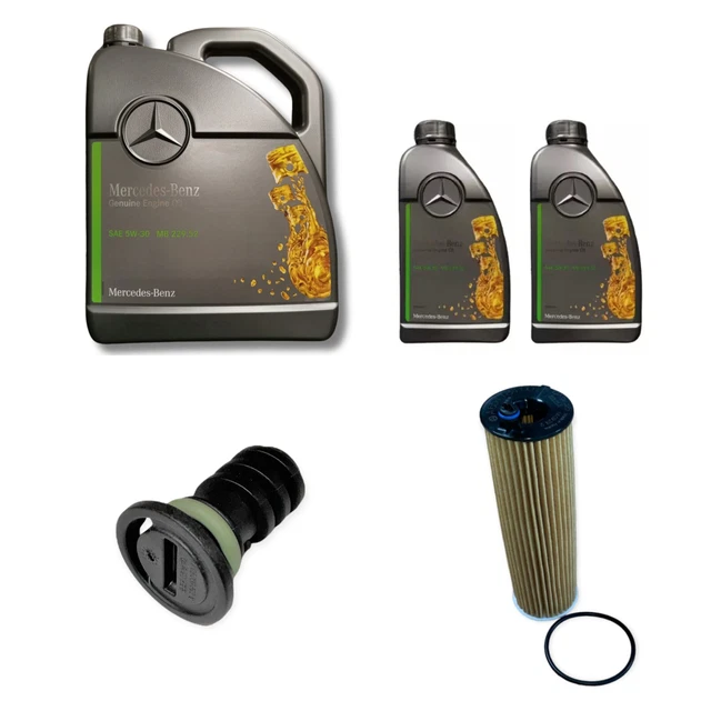 MERCEDES-BENZ GENUINE OIL Filter & Engine Oil Fits E-Class W213 E200 ...
