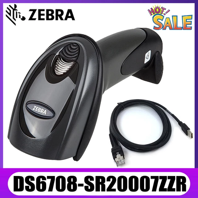 NEW ZEBRA SYMBOL DS6708-SR20007ZZR 1D 2D Handheld Barcode Scanner ...