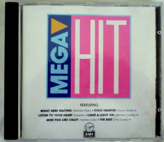 MEGA HIT MUSIC CD Roxette-Tina Turner-Belinda Carlisle-Richard Marx ...