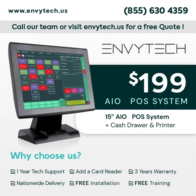 15& TOUCHSCREEN POS Cash Register Till System For Bakeries & Delis $199 ...