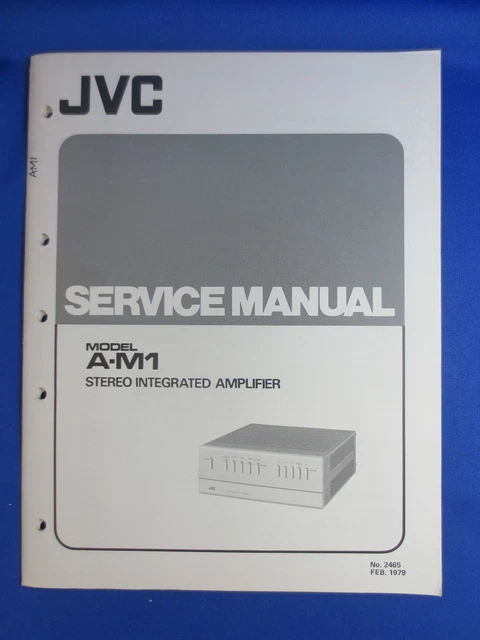 JVC A-M1 INTEGRATED Amplifier Service Manual Amp Original Factory Issue ...