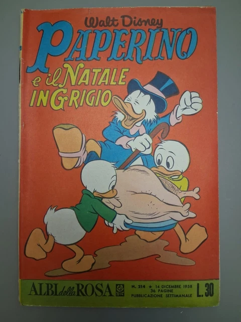 TOPOLINO ALBI DELLA ROSA n. 214 - quasi OTTIMO - MONDADORI-WALT DISNEY ...