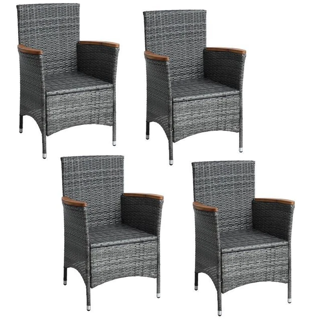 Rattan Stuhl 4er Set