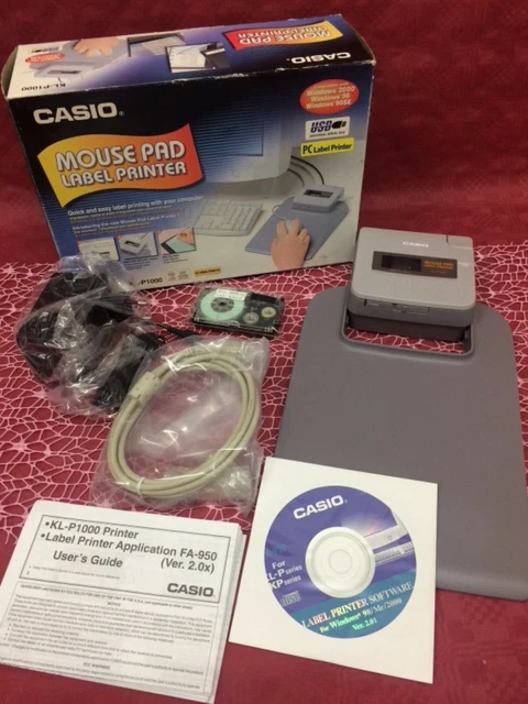 CASIO MOUSE PAD Label Printer Label Printer Original Packaging Labeling ...