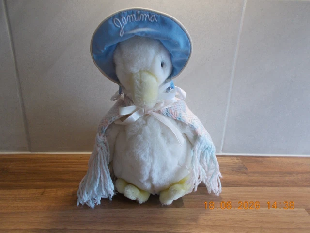 VINTAGE JEMIMA PUDDLEDUCK Musical Soft toy 10" £35.00 - PicClick UK