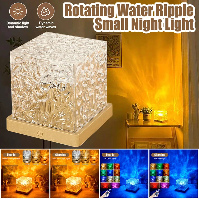 RGB CUBE NORTHERN Lights 16 Colour Aurora Projector Lamp Ocean Wave ...